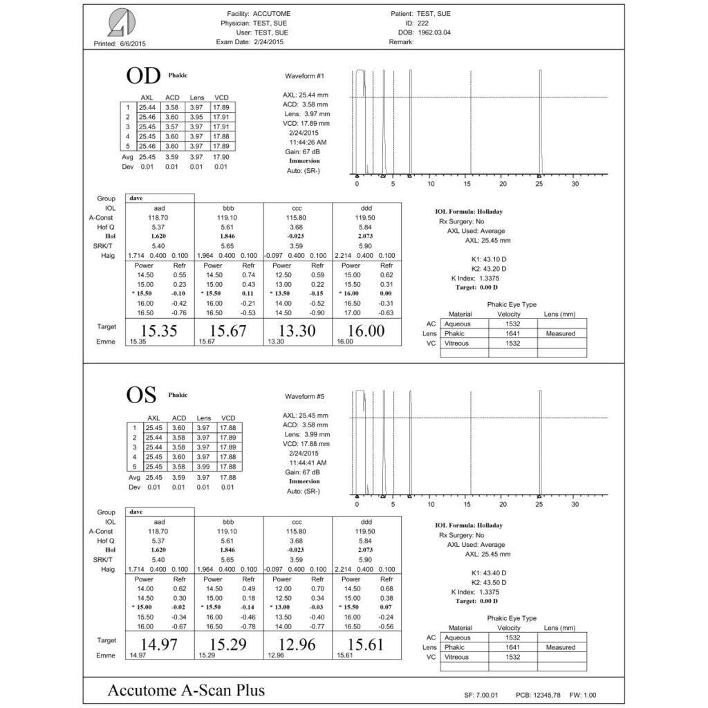 Keeler Accutome A-Scan Plus Connect - Gold Coast Ophthalmic Instruments ...